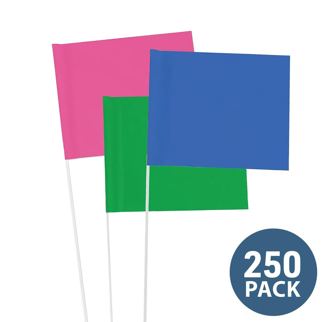 4x5 ORG Marking Flag 18 PVC 250Pk | Gemplers