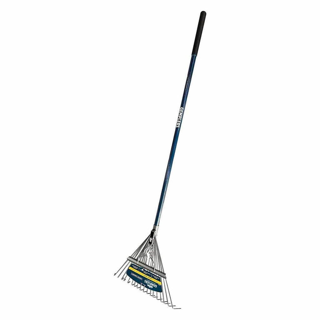 Gemplers 18-Tine Spring Brace Leaf Rake with Fiberglass Handle
