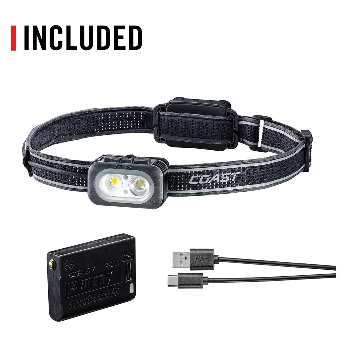 Coast RL15R Rechargeable Headlamp RL15R 31064 | Gemplers