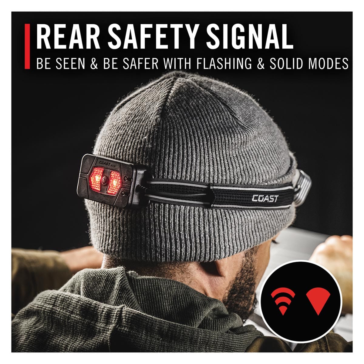 Coast RL15R Rechargeable Headlamp RL15R 31064 | Gemplers