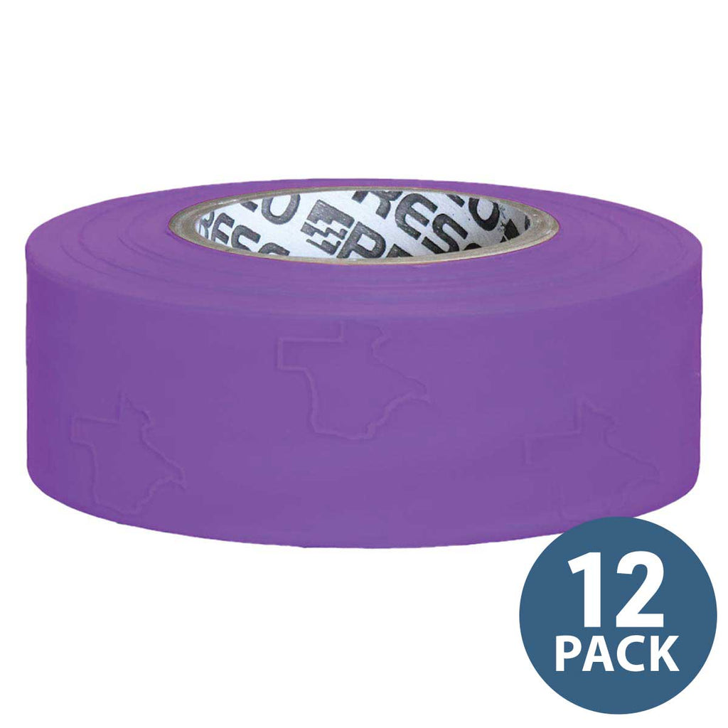 Presco Standard Purple Flagging Tape | 12 Pack | Gemplers