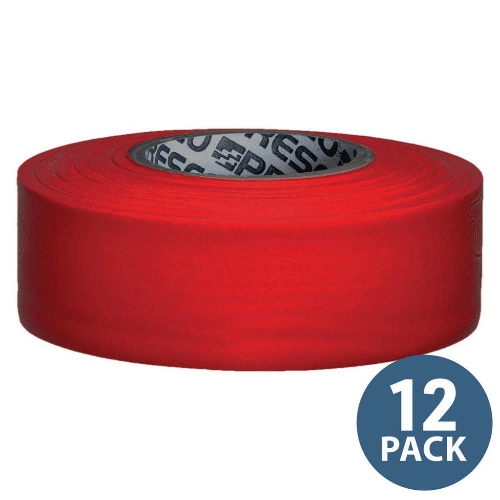 Presco Standard Red Flagging Tape | 12 Pack | Gemplers