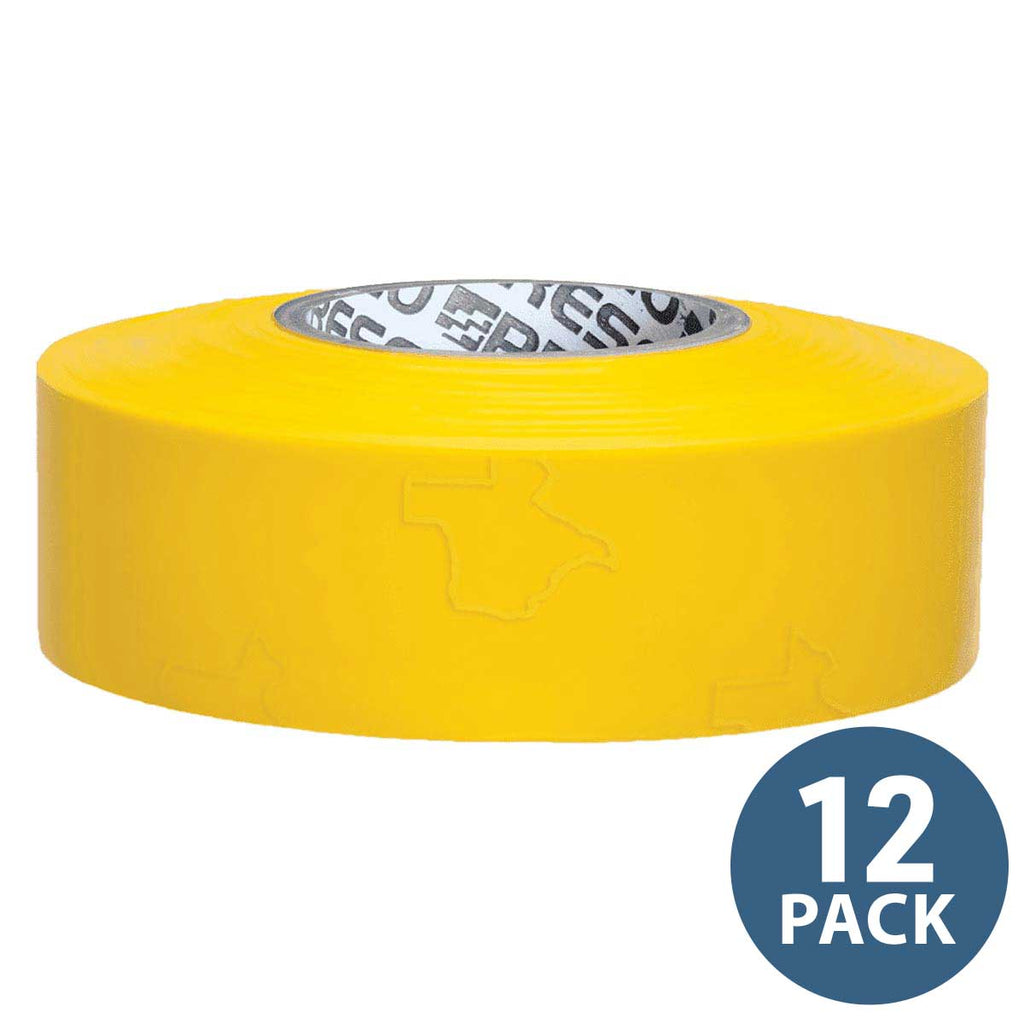 Presco Standard Yellow Flagging Tape | 12 Pack | Gemplers