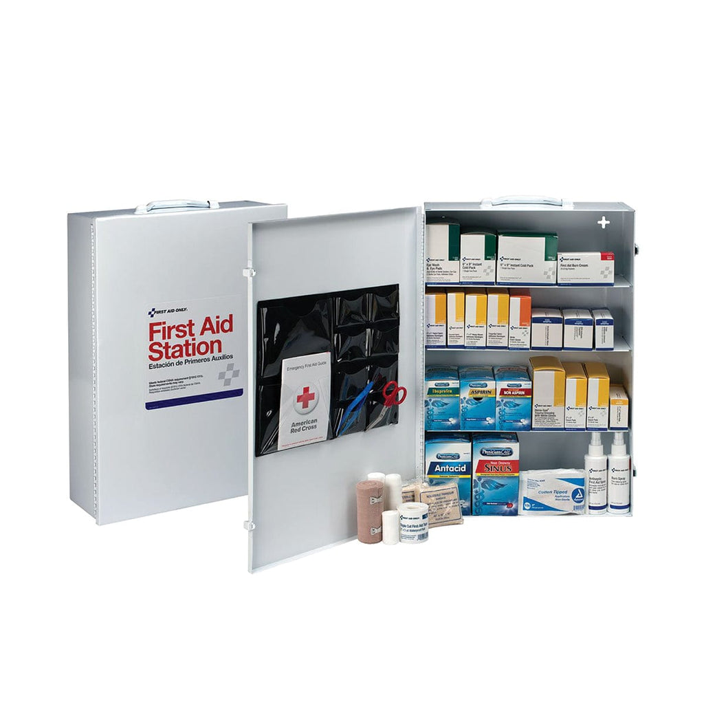 First Aid Only 150-Person OSHA 4-Shelf First Aid Cabinet 6175 | Gemplers