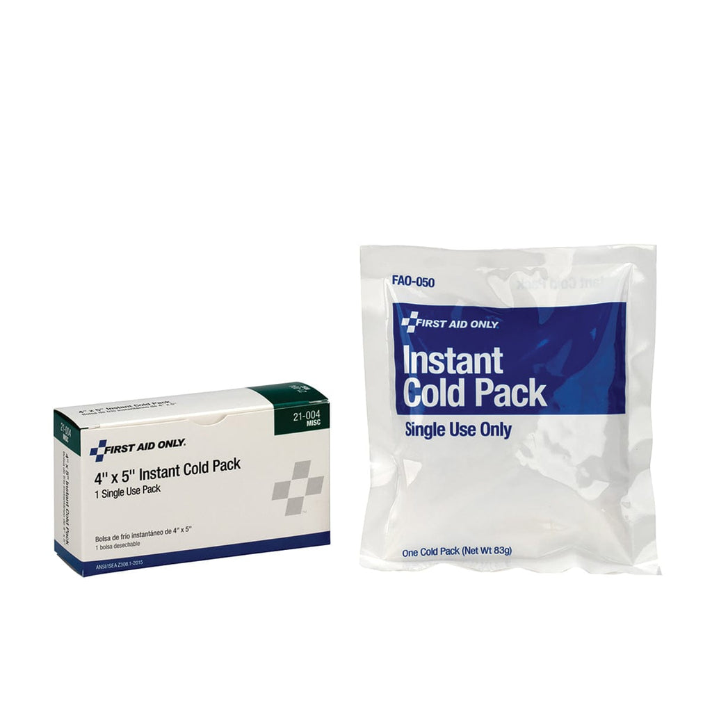 First Aid Only Instant Cold Pack, 4" x 5" 21-004-084 | Gemplers