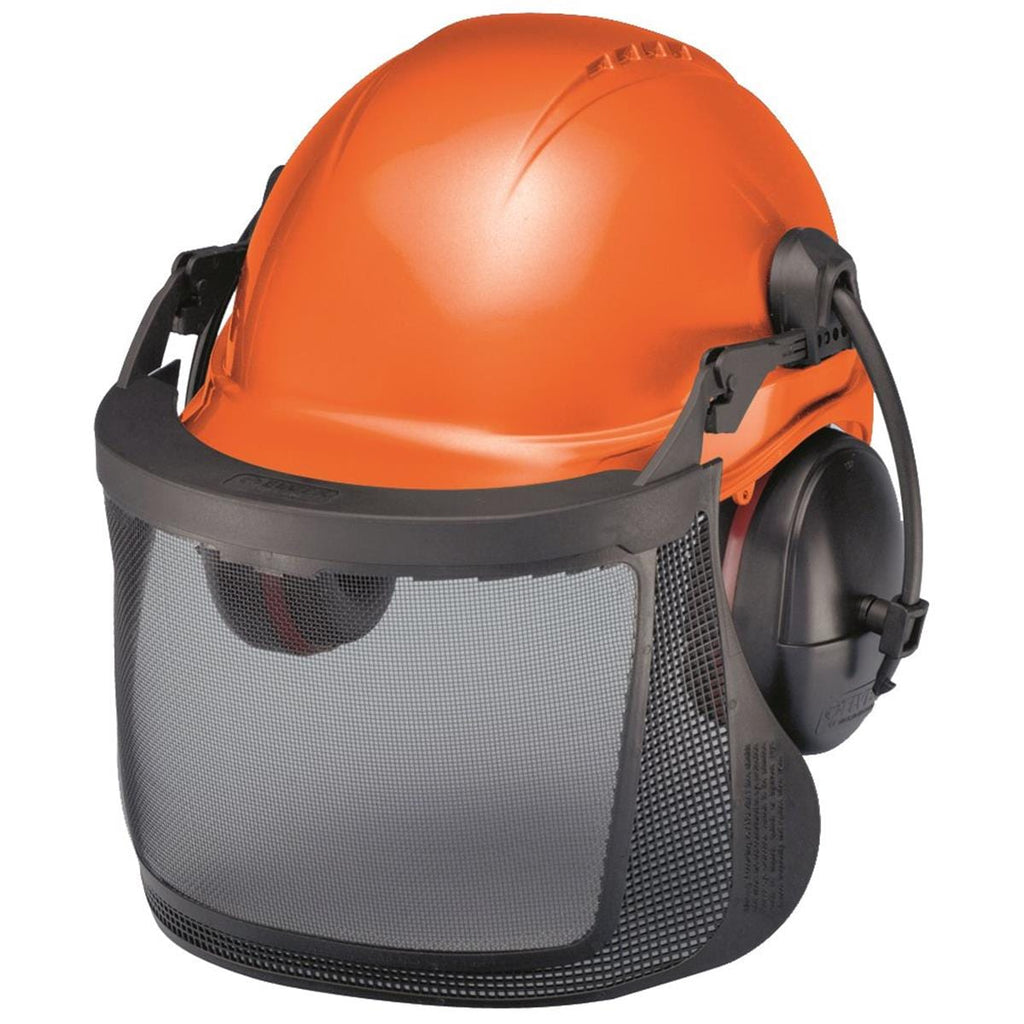 ELVEX Proguard Woodsman's Helmet with Nylon Mesh Visor | Gemplers