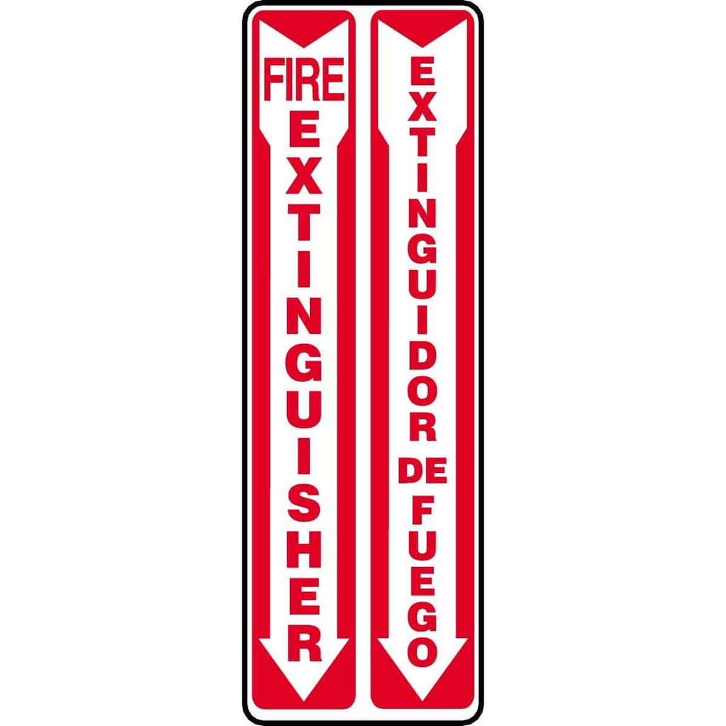 Bilingual Fire Extinguisher Sign | Gemplers