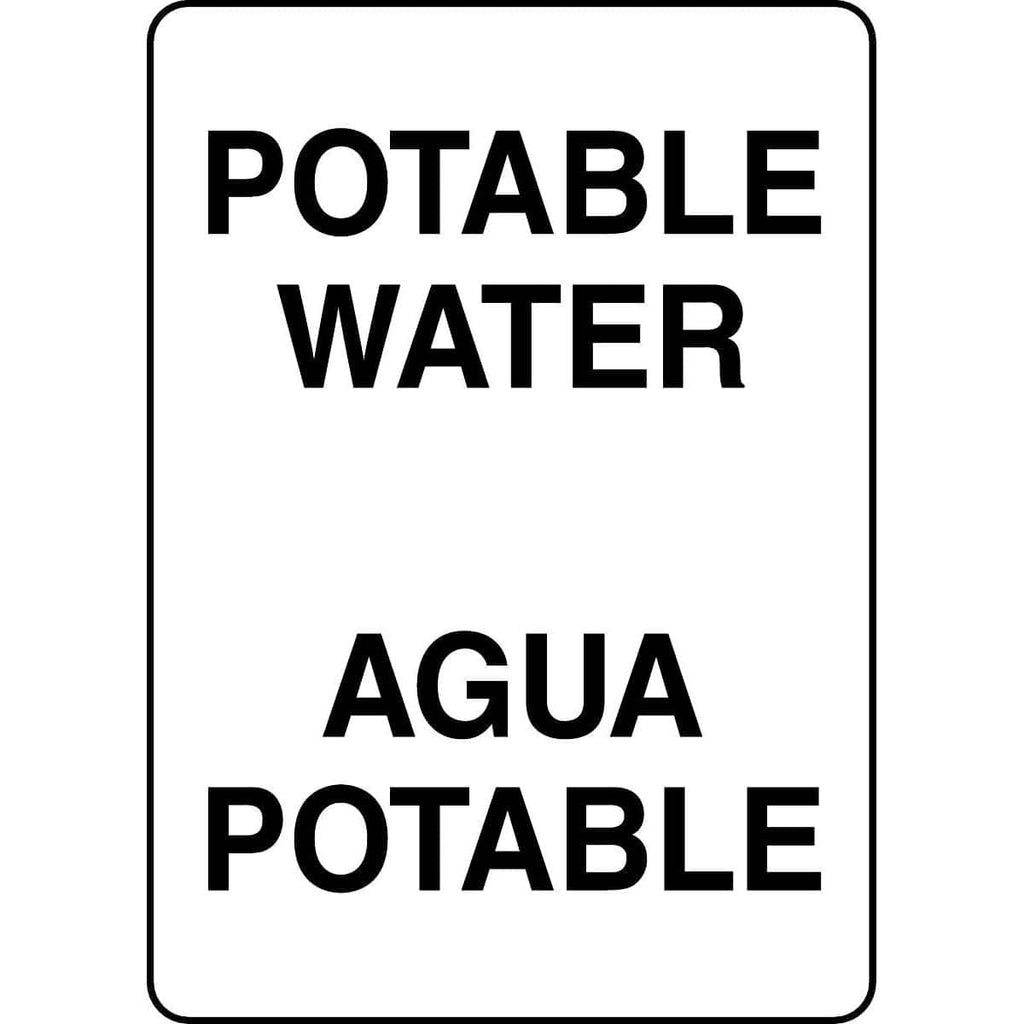 Bilingual Potable Water Sign | Gemplers